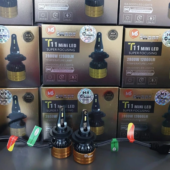 خرید و قیمت هدلایت T11 Mr Smart H7 دارای چیپ CSP ساخت چین نور خطی و نسل جدید | ترب