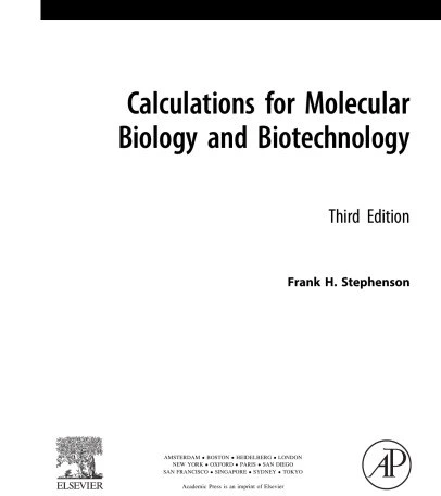 خرید و قیمت دانلود کتاب Calculations for Molecular Biology and ...