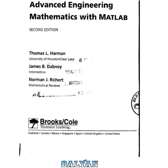 خرید و قیمت دانلود کتاب Advanced engineering mathematics with Matlab | ترب