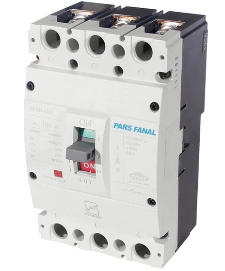 خرید و قیمت کلید اتوماتیک فیکس 100A N پارس فانال مدل PF3N-160/100A FIX | ترب