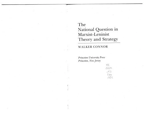 خرید و قیمت دانلود کتاب The National Question in Marxist-Leninist ...