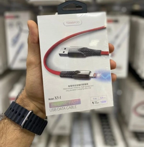 خرید و قیمت کابل 5 آمپر TRANYOO مدل X5 آیفون | ترب
