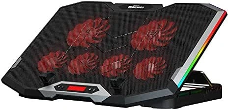 خرید و قیمت TopMate C11 Laptop Cooling Pad RGB Gaming Notebook Cooler, Laptop Fan Stand ...
