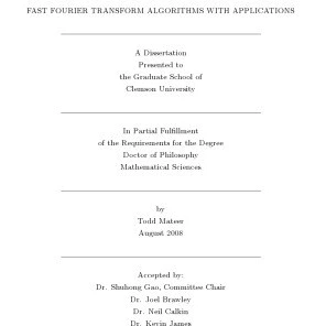 خرید و قیمت دانلود کتاب Fast Fourier transform algorithms with ...