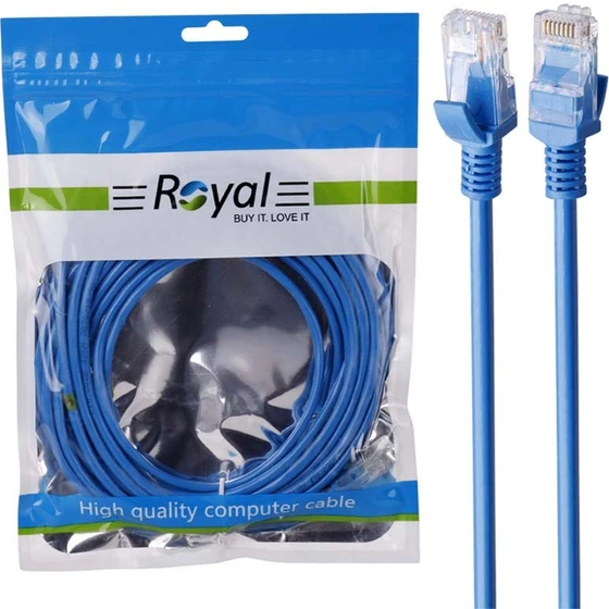 خرید و قیمت کابل 5 متری شبکه CAT5 رویال Royal | ترب