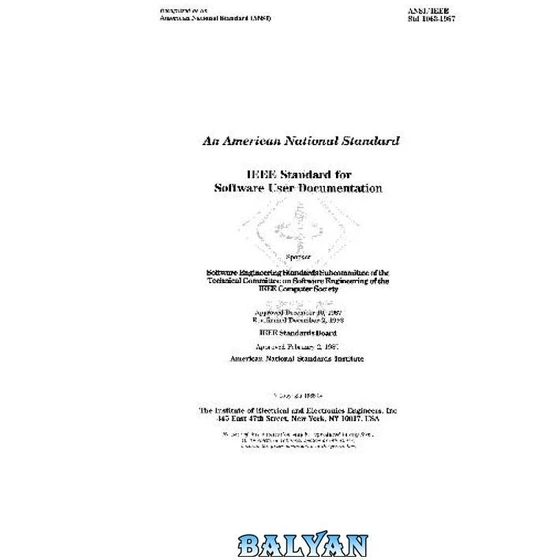 خرید و قیمت دانلود کتاب Ieee Std 1063 1987 Standard For Software User Documentation ترب
