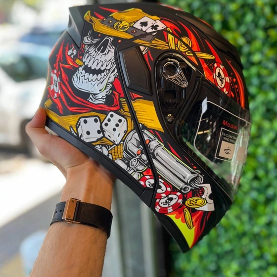 خرید و قیمت کلاه کاسکت فک متحرک DA1 کد 101 | ترب