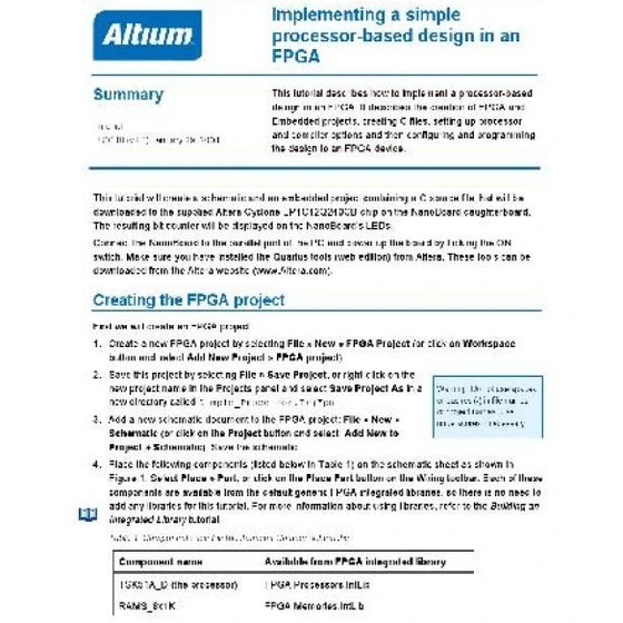 خرید و قیمت دانلود کتاب Implementing A Simple Processor Based Design In