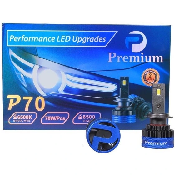 خرید و قیمت هدلایت LED پایه H7 مدل P70 ( تقویت افزایش نور تا 2 برابر ) | ترب