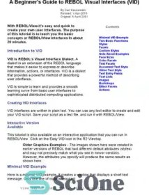 خرید و قیمت دانلود کتاب A BeginnerÖs Guide to REBOL Visual Interfaces (VID) – راهنمای مبتدیان ...