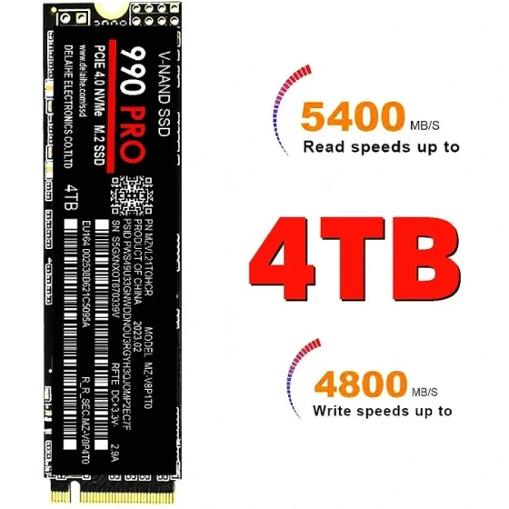 خرید و قیمت M2 990 pro 4TB 2TB 1TB 500G Hard drive disk NVME 2.5 inch ...