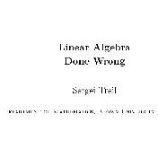 خرید و قیمت دانلود کتاب Linear Algebra Done Wrong web draft | ترب