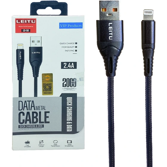 خرید و قیمت کابل آیفونی LEITU مدل LD-50 | ترب