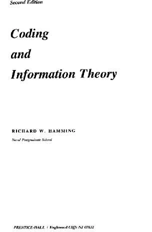خرید و قیمت دانلود کتاب Coding and information theory 2nd ed | ترب