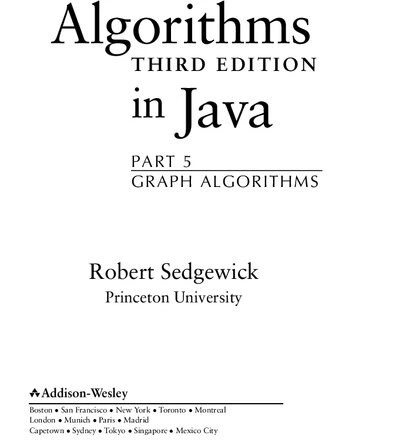 خرید و قیمت دانلود کتاب Algorithms in Java - Part 5, Graph Algorithms ویرایش 3 | ترب