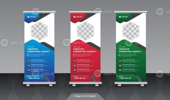 خرید و قیمت دانلود قالب طراحی بنر رول آپ مدرن کسب و کار | ترب