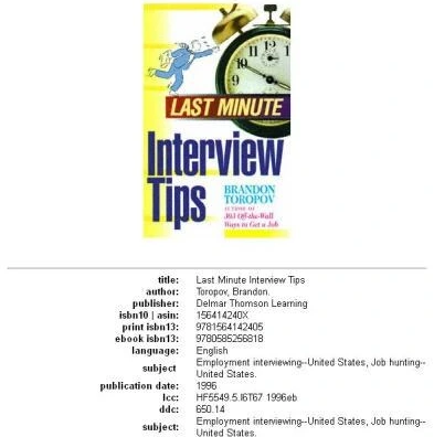 خرید و قیمت دانلود کتاب Last Minute Interview Tips (Last Minute Series ...