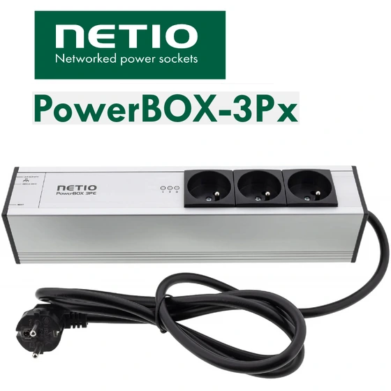 خرید و قیمت پاور ماژول Netio دارای 3 پورت خروجی مدل PowerBOX 3PE | ترب