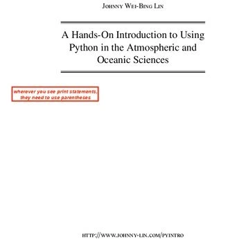 خرید و قیمت دانلود کتاب A Hands - On Introduction to Using Python in the Atmospheric and Oceanic ...