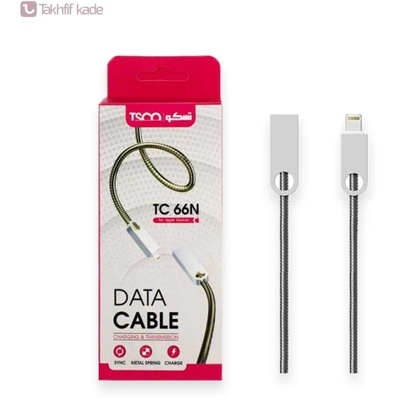 خرید و قیمت کابل تبدیل USB به لایتنینگ تسکو مدل TC 66N طول 1 متر | ترب