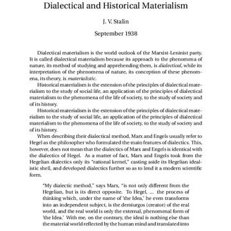 خرید و قیمت دانلود کتاب Dialectical and Historical Materialism 1938 ا کتاب انگلیسی ماتریالیسم ...