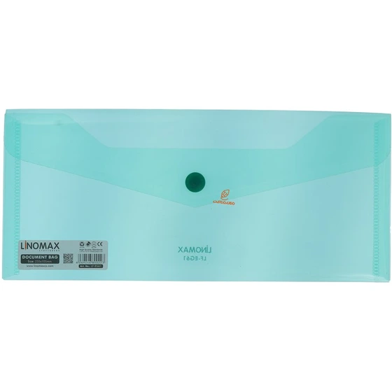 خرید و قیمت پوشه دکمه دار سبز شفاف ملخی (نامه) EG61 لینومکس LINOMAX | ترب