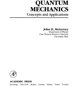 خرید و قیمت دانلود کتاب Quantum Mechanics. Concepts and Applications 3rd | ترب