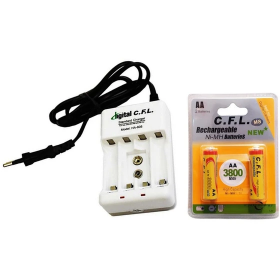 خرید و قیمت شارژر باتری سی.اف.ال مدل HA-805 به همراه 2 عدد باتری قلمی ...