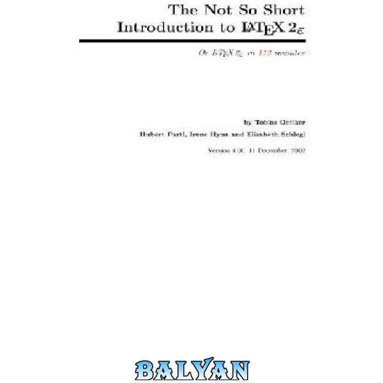 خرید و قیمت دانلود کتاب The not so short introduction to LaTeX2ε | ترب