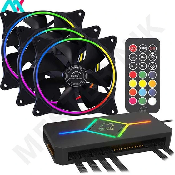 خرید و قیمت فن کیس گیمینگ 12*12 تسکو مدل GFAN 330 | ترب