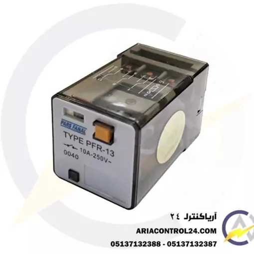 خرید و قیمت رله شیشه ای پارس فانال 11 پایه ( سه کنتاکت) 220 ولت PFR-13 | ترب