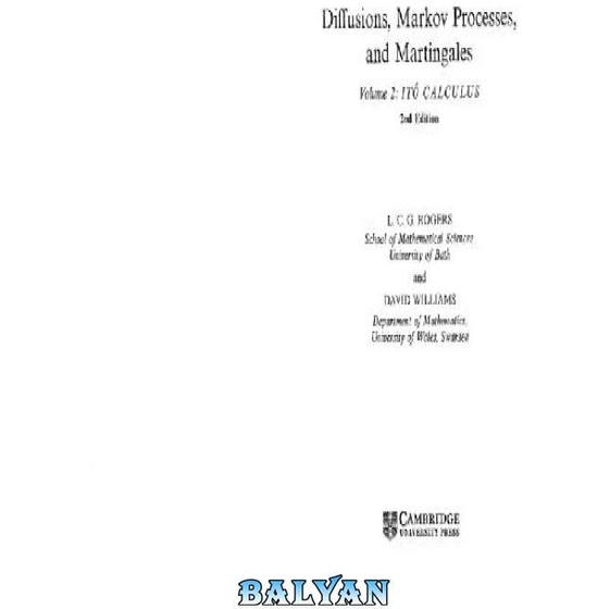 خرید و قیمت دانلود کتاب Diffusion, Markov processes and martingales ...