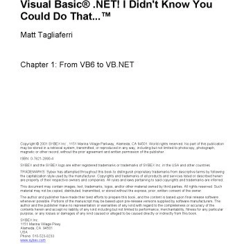 خرید و قیمت دانلود کتاب Visual Basic.NET - From VB6 to VB.NET 1st | ترب