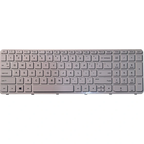 خرید و قیمت کیبورد لپ تاپ اچ پی HP Laptop Keyboard PAVILION 15N/E WHITE ...