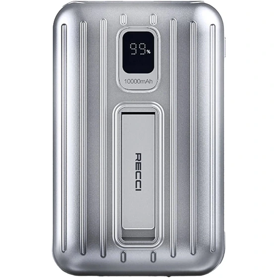 خرید و قیمت پاوربانک رسی مدل RPB-P23 ظرفیت 10000 میلی آمپر ساعت نقره ای | ترب