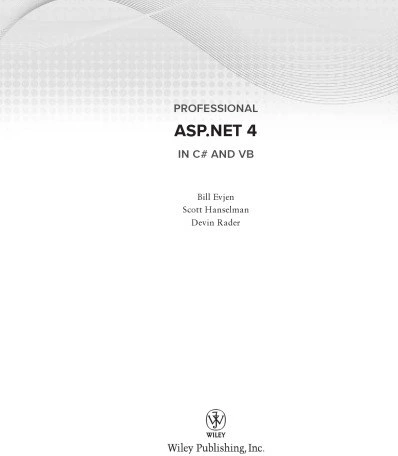 خرید و قیمت دانلود کتاب Professional ASP.NET 4 in C[and VB 2005 ا کتاب انگلیسی حرفه ای ASP.NET 4 ...