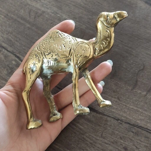 خرید و قیمت مجسمه جنس برنج طرح شتر با کوهان | ترب