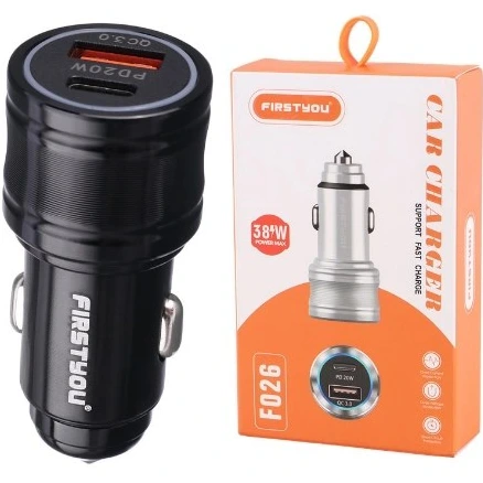 خرید و قیمت شارژر فندکی فست شارژ Firstyou مدل F026 | ترب