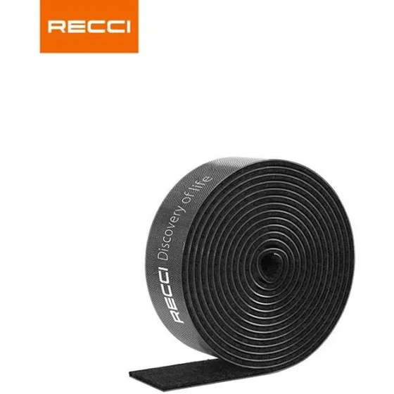 خرید و قیمت بند چسبی کابل یک متری رسی Recci RCS-S03 Velcro cable ties 1 meter | ترب