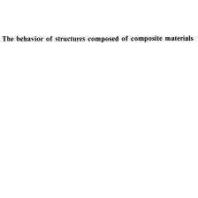 خرید و قیمت دانلود کتاب The behavior of structures composed of ...