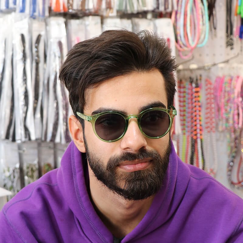 خرید و قیمت عینک آفتابی با فریم گرد، قرمز رنگ و لنز دودی خرید و قیمت عینک آفتابی با فریم گرد، قرمز رنگ و لنز دودی