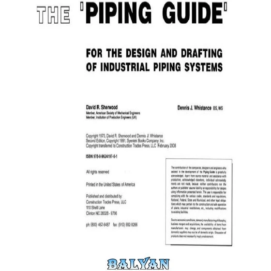 خرید و قیمت دانلود کتاب The Piping Guide. For the design and drafting ...