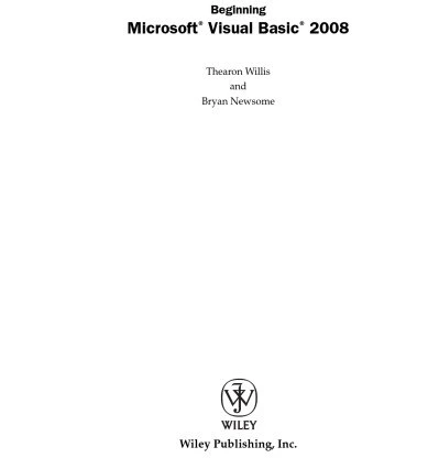 خرید و قیمت دانلود کتاب Beginning Microsoft Visual Basic 2008 2008 | ترب