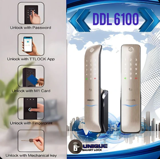 خرید و قیمت دستگیره دیجیتال فیلیپس مدل DDL6100 | ترب