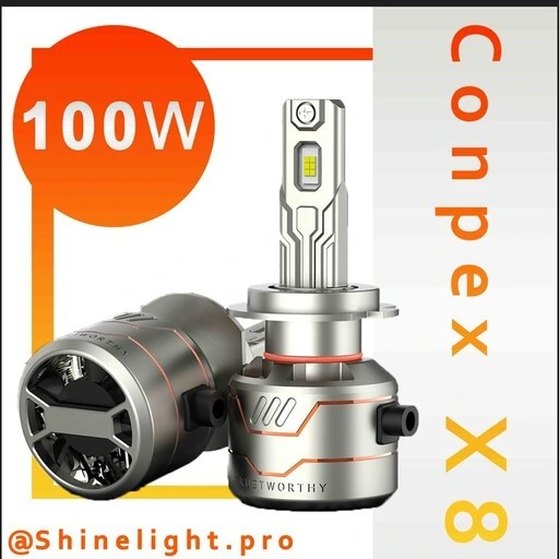 خرید و قیمت هدلایت وارداتی Conpex مدل X8 در پایه h1 غول مرحله آخر چراغ ماشینت | ترب