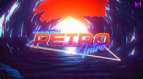 خرید و قیمت پروژه افترافکت معرفی Modern Retro Intro | ترب