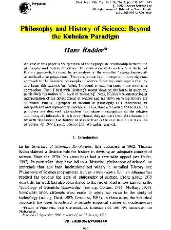خرید و قیمت دانلود کتاب Philosophy and history of science: Beyond the ...
