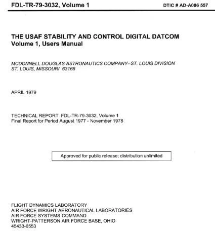 خرید و قیمت دانلود کتاب Digital Datcom (fortran source and report) | ترب