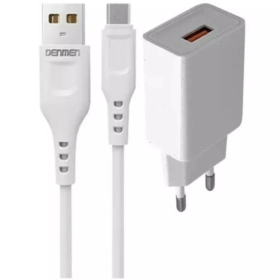 خرید و قیمت شارژر اورجینال کلگی DENMEN DC01 با خروجی 4و2 آمپر همراه با کابل میکرو | ترب