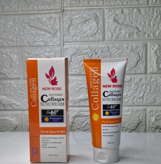 خرید و قیمت کرم ضد آفتاب رنگی کلاژن نیو رز SPF60 حجم 130 میلی لیتر | ترب